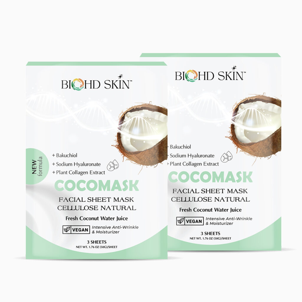 BIOHD Skin - Premium Coconut True Cellular Facial Sheet Mask