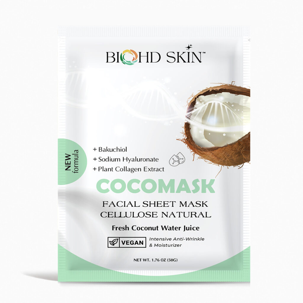 BIOHD Skin - Premium Coconut True Cellular Facial Sheet Mask