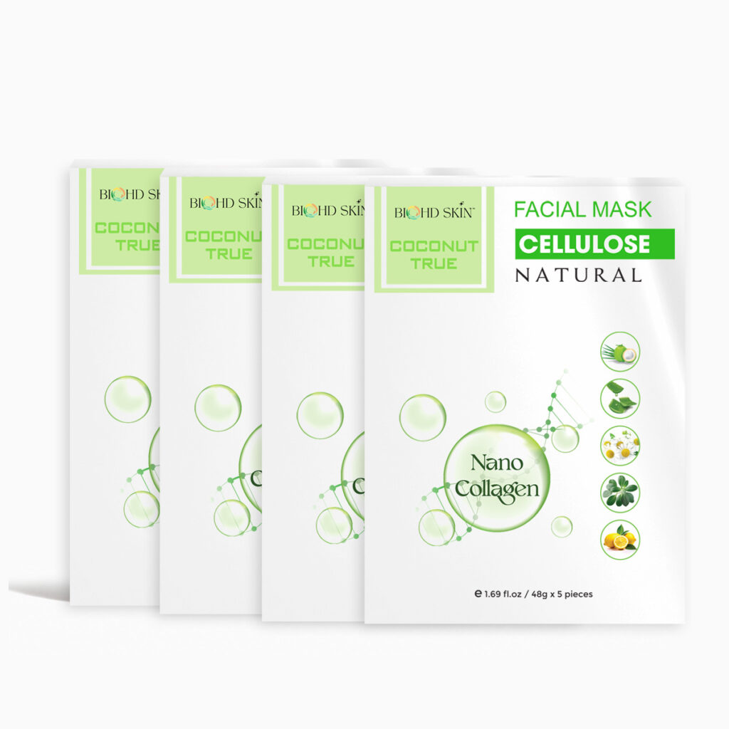BIOHD Skin - Premium Coconut True Cellular Facial Sheet Mask